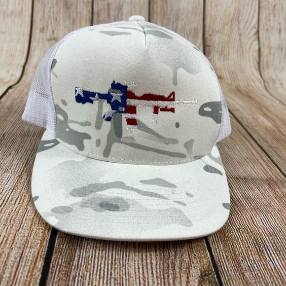 Yupoong | Accessories | Yupoong The Classics White Camo Snapback Hat ...